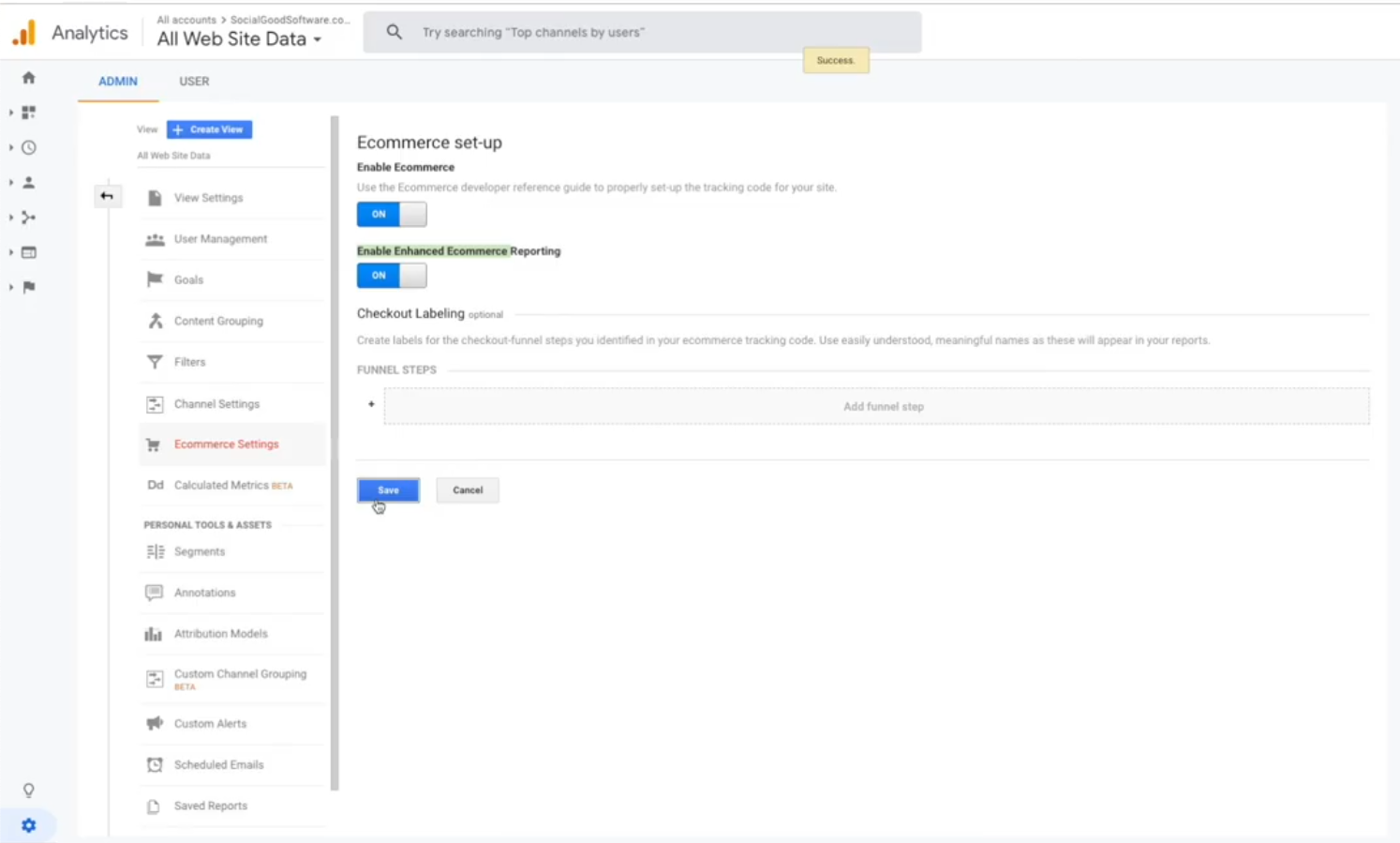 How to Set Up Google Analytics eCommerce Tracking For Altru - Social ...