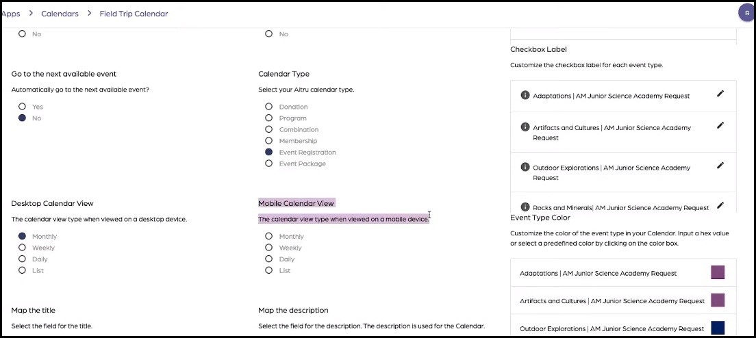 How to setup a list view for calendar on a mobile device Altru - Social ...