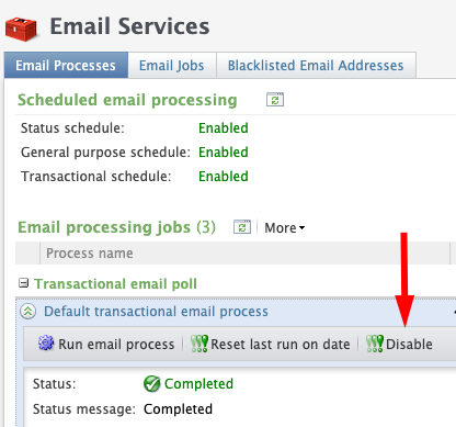 How to disable emails globally - Social Good Software