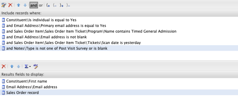 How to create a post-survey query with Altru - Social Good Software