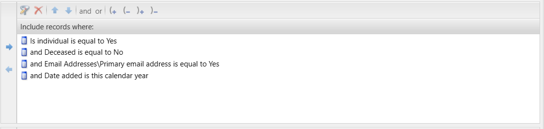 How to create a constituents query - Social Good Software